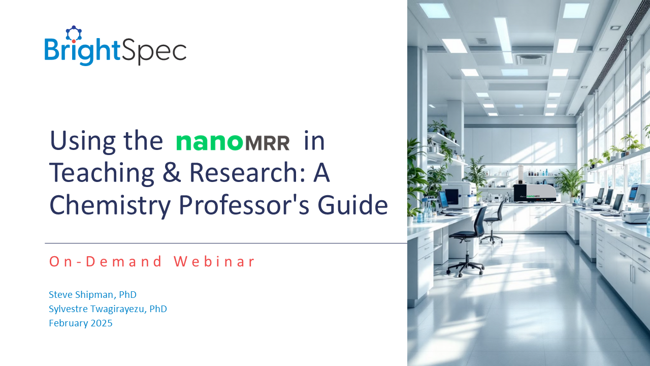 Webinar: nanoMRR for Teaching & Research